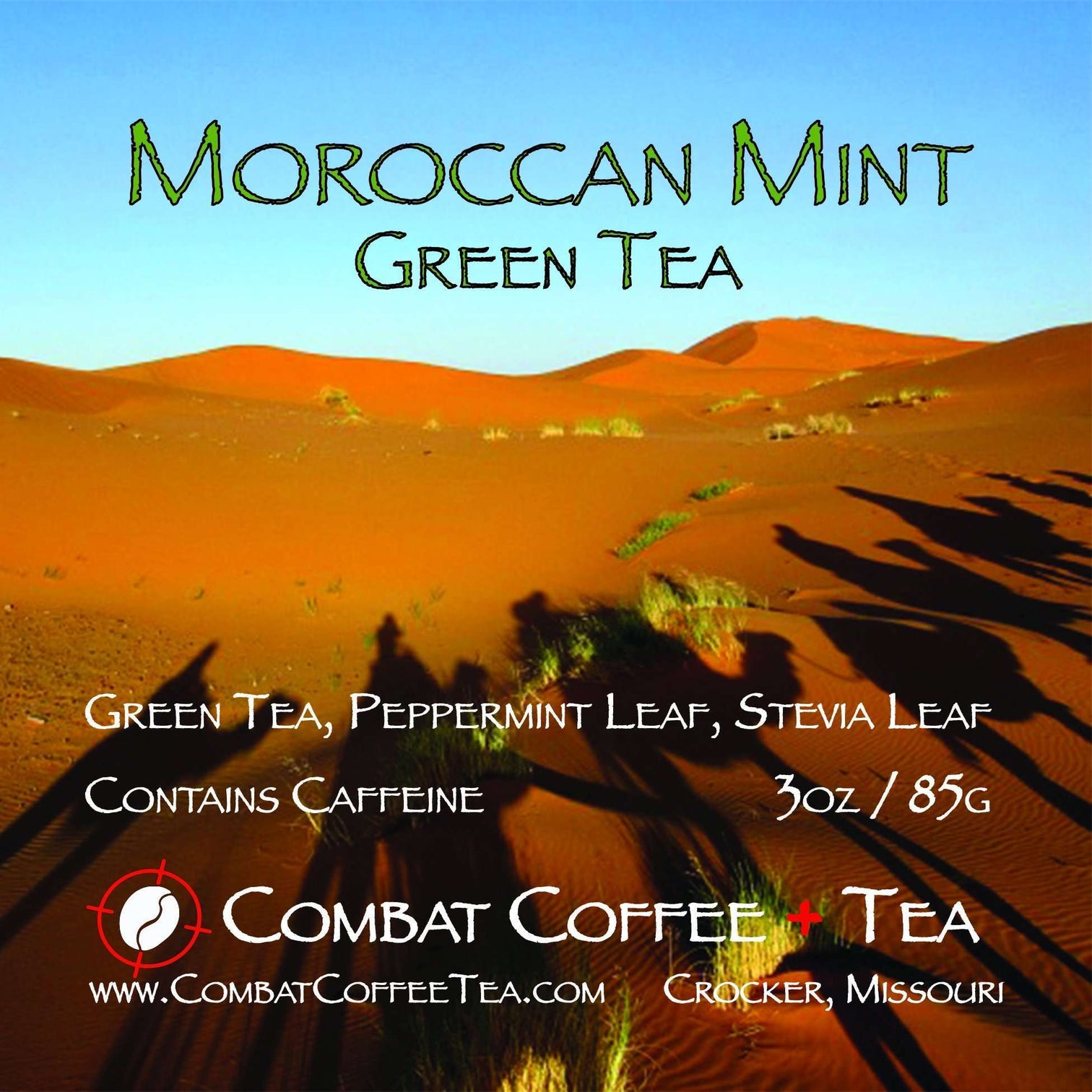 Moroccan Mint Green Tea - Loose Leaf - 3oz – Combat Coffee Roasters