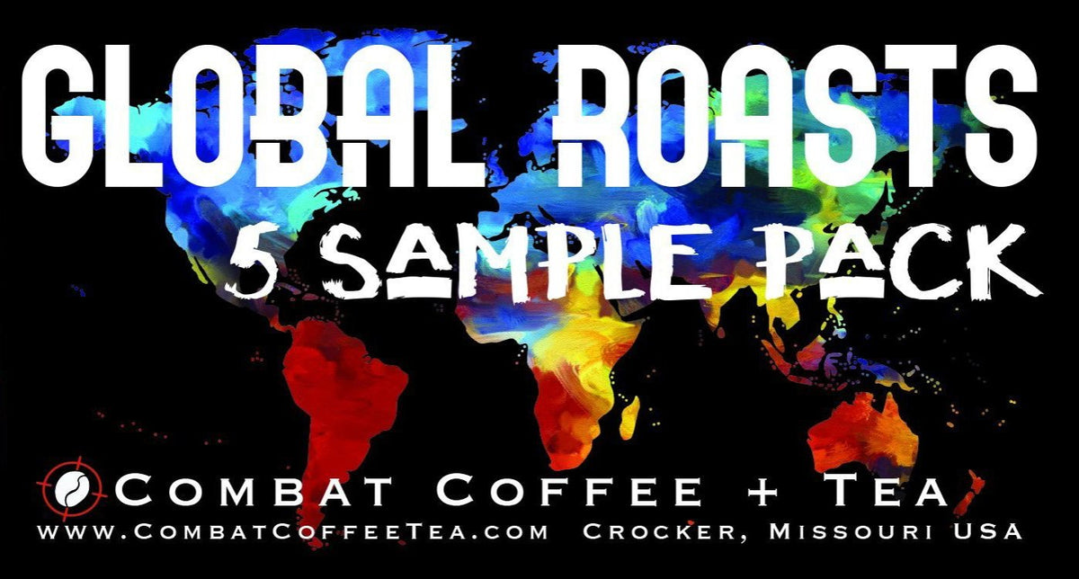 Combat Coffee Roasters Coffee Global Roasts 5 Sample Pack